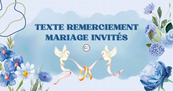 35 Exemples De Texte Remerciement Mariage Invités - Cadeau Plus