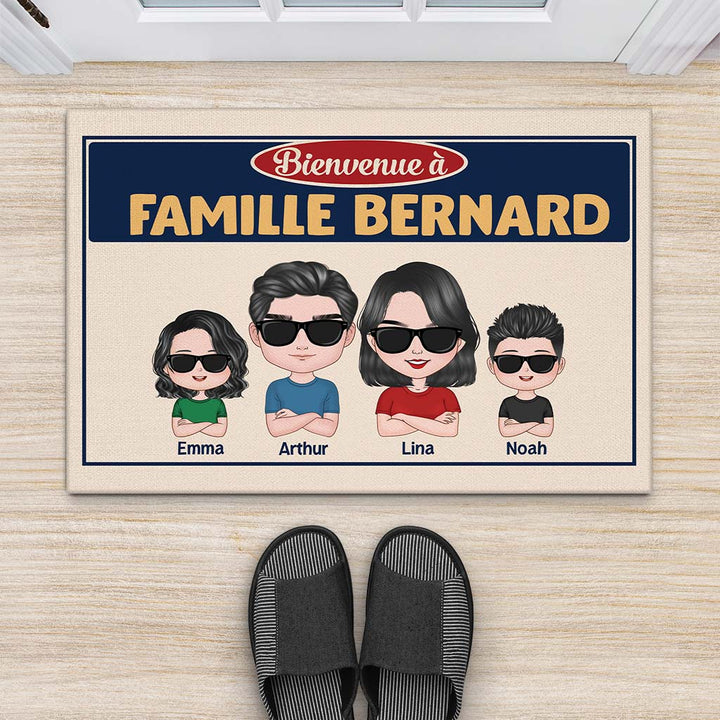 Paillasson Personnalisé Famille - Cadeau Plus