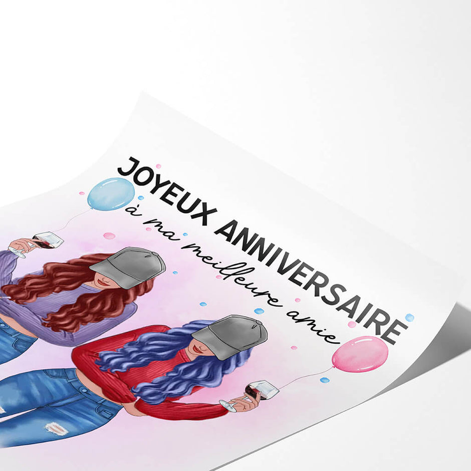 Poster Anniversaire | Affiche Personnalisée - Cadeau Plus