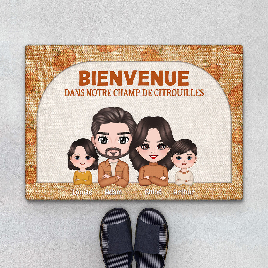 Paillasson Personnalisé avec Photo et Texte - Cadeau Plus