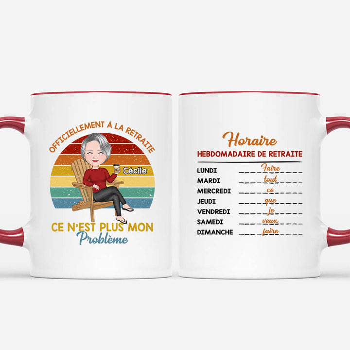 Mug Personnalisé Départ Retraite Original - Cadeau Plus