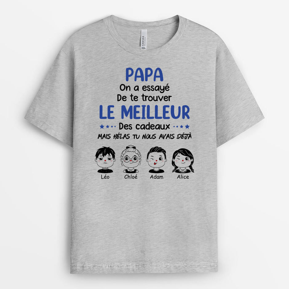 Tee Shirt Personnalisé Pour La Fete Des Peres Pas Cher - Cadeau Plus