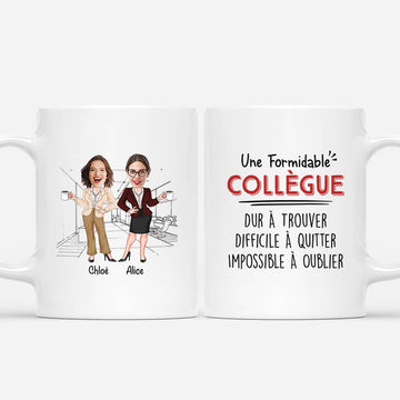 Tasse Personnalisée Collègue Humour - Cadeau Plus