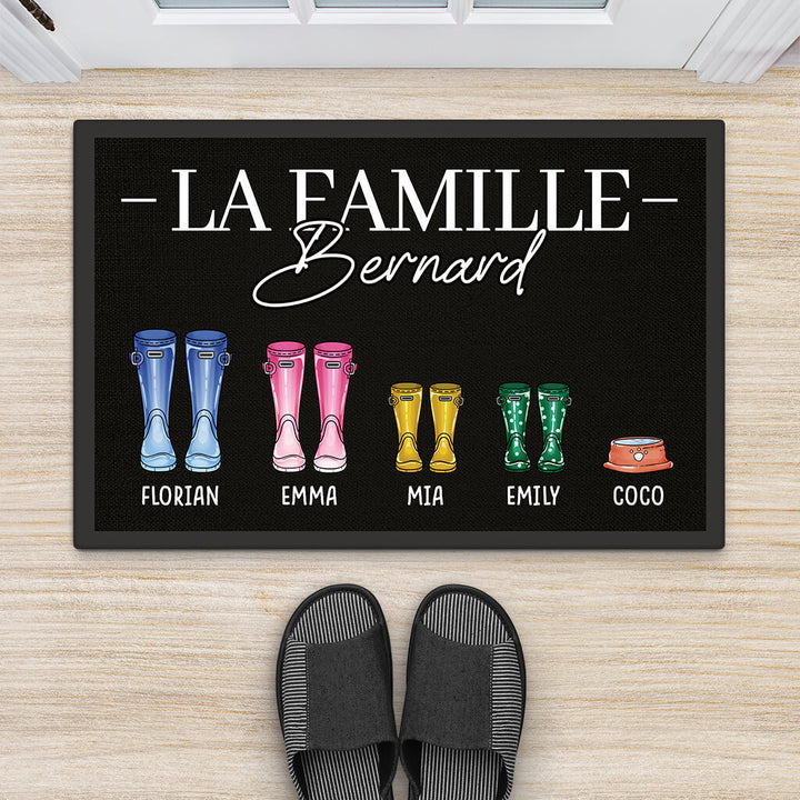Paillasson Personnalisé Famille - Cadeau Plus