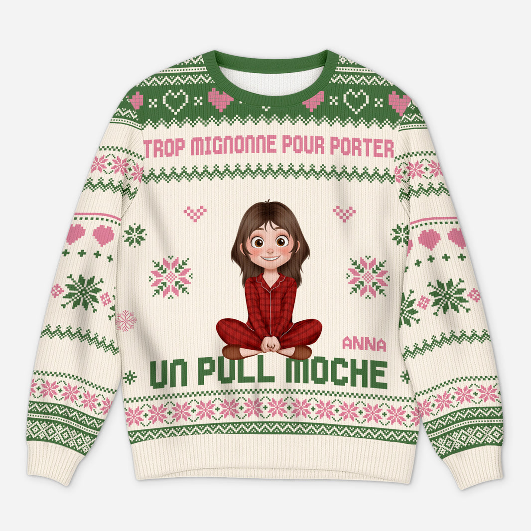 Pull Moche de Noël Personnalisé - Cadeau Plus