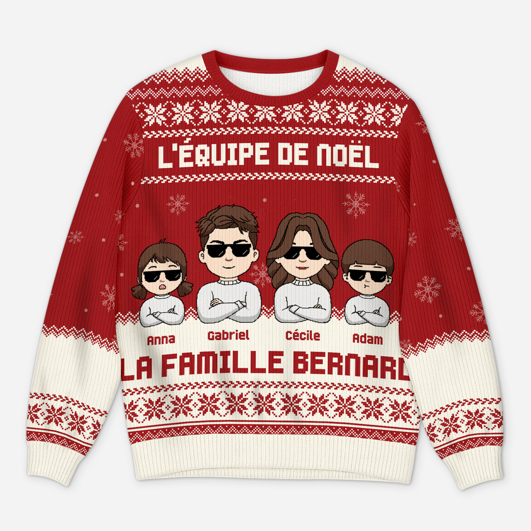 Pull Moche de Noël Personnalisé - Cadeau Plus