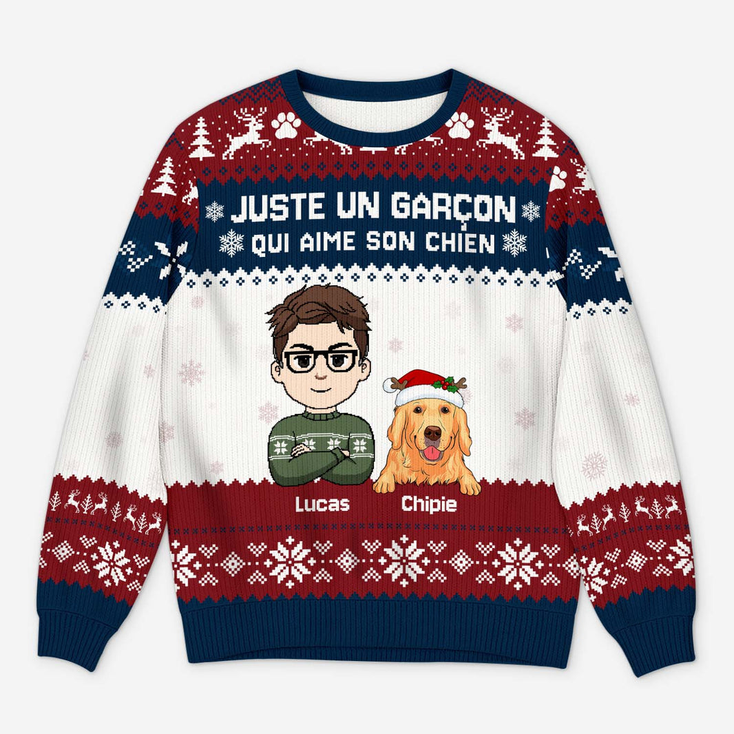 Pull Moche de Noël Personnalisé - Cadeau Plus